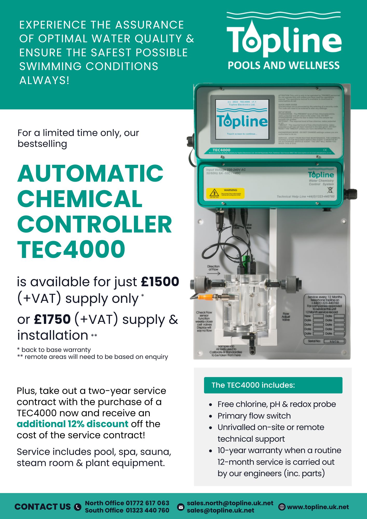 TEC4000 Promotion | Topline Pools and Wellness