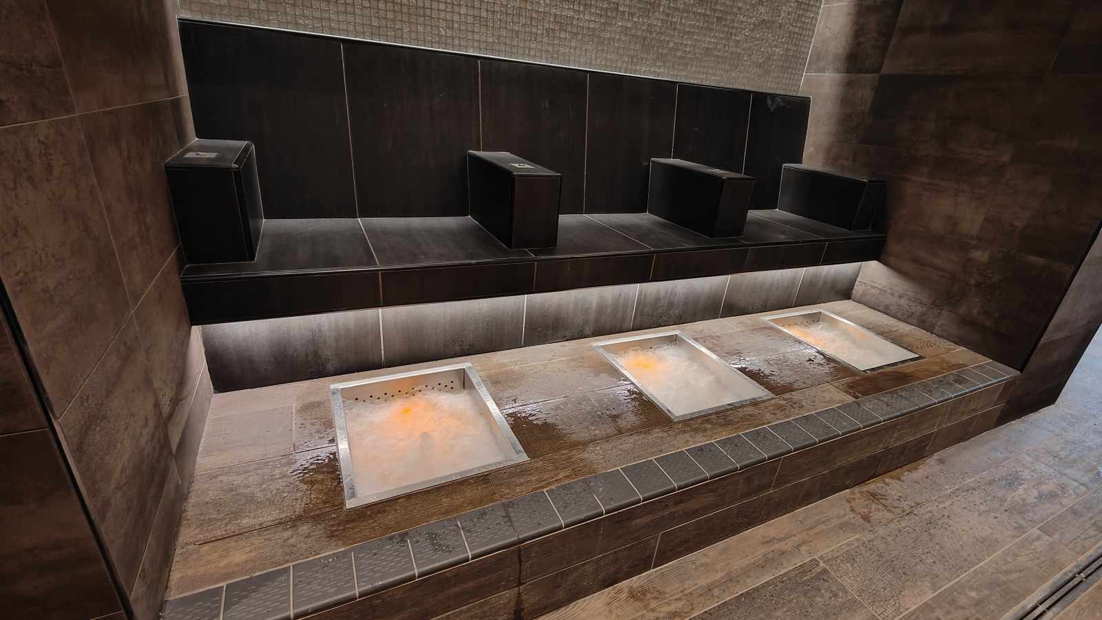 Tiled Foot Spas | Topline Pools and Wellness